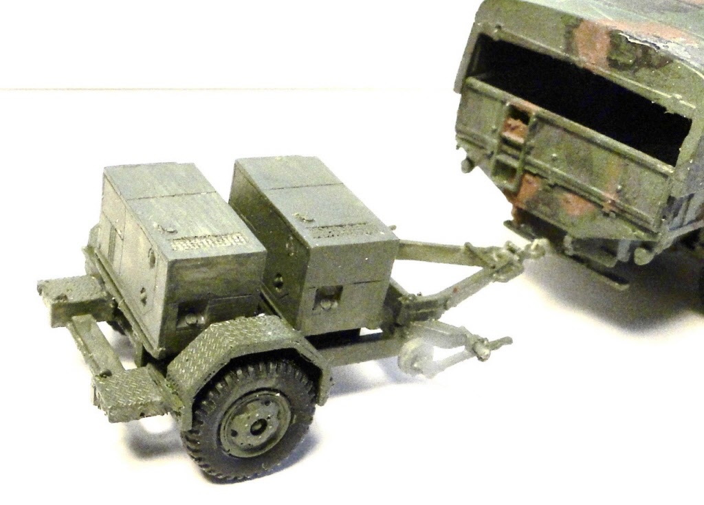 USMC MEP806, Generator 60kW, 60Hz auf Anh. 3,5ton M353 (1/87) | KN-5188